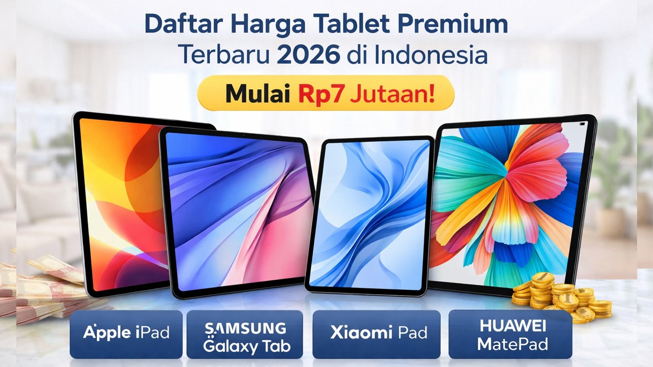 Daftar Harga Tablet Premium Terbaru 2026 di Indonesia, Mulai Rp7 Jutaan!