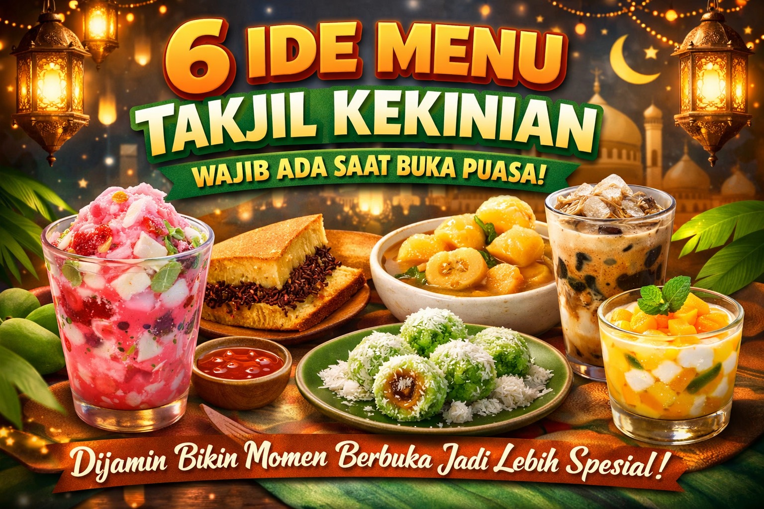 6 Ide Menu Takjil Kekinian yang Wajib Ada Saat Buka Puasa, Dijamin ...