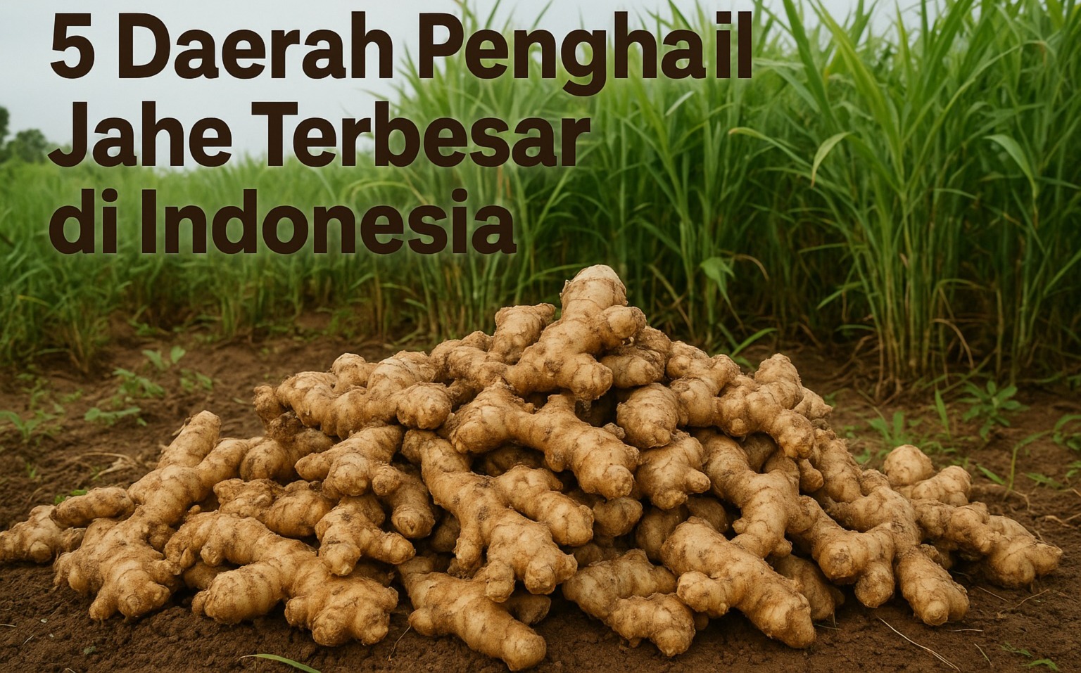 Didominasi Pulau Jawa! 5 Daerah Penghasil Jahe Terbesar di Indonesia ...