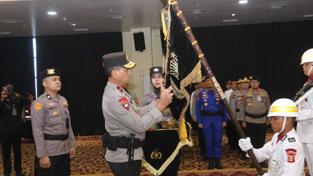 Polda Sumsel Gelar Upacara Pemuliaan Nilai Tribrata, Ini Jenderal Yang Memimpinnya