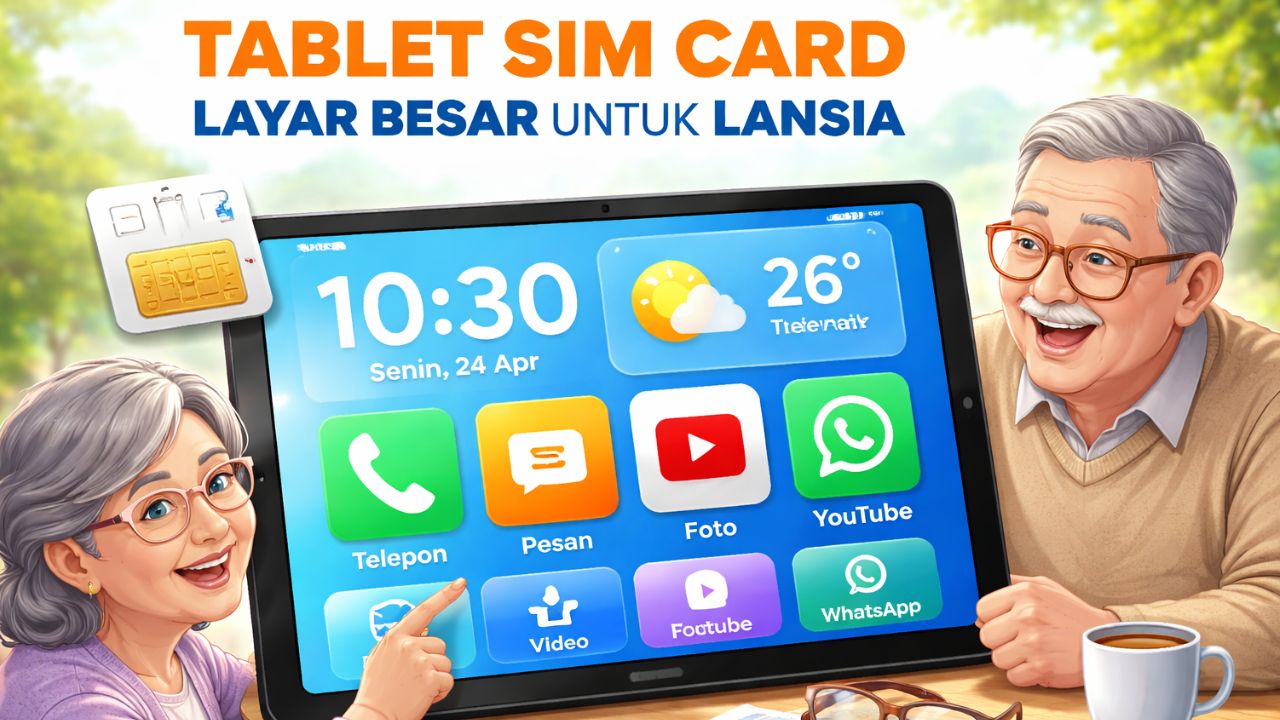 5 Tablet SIM Card Layar Besar untuk Lansia yang Mudah Digunakan dan Nyaman!