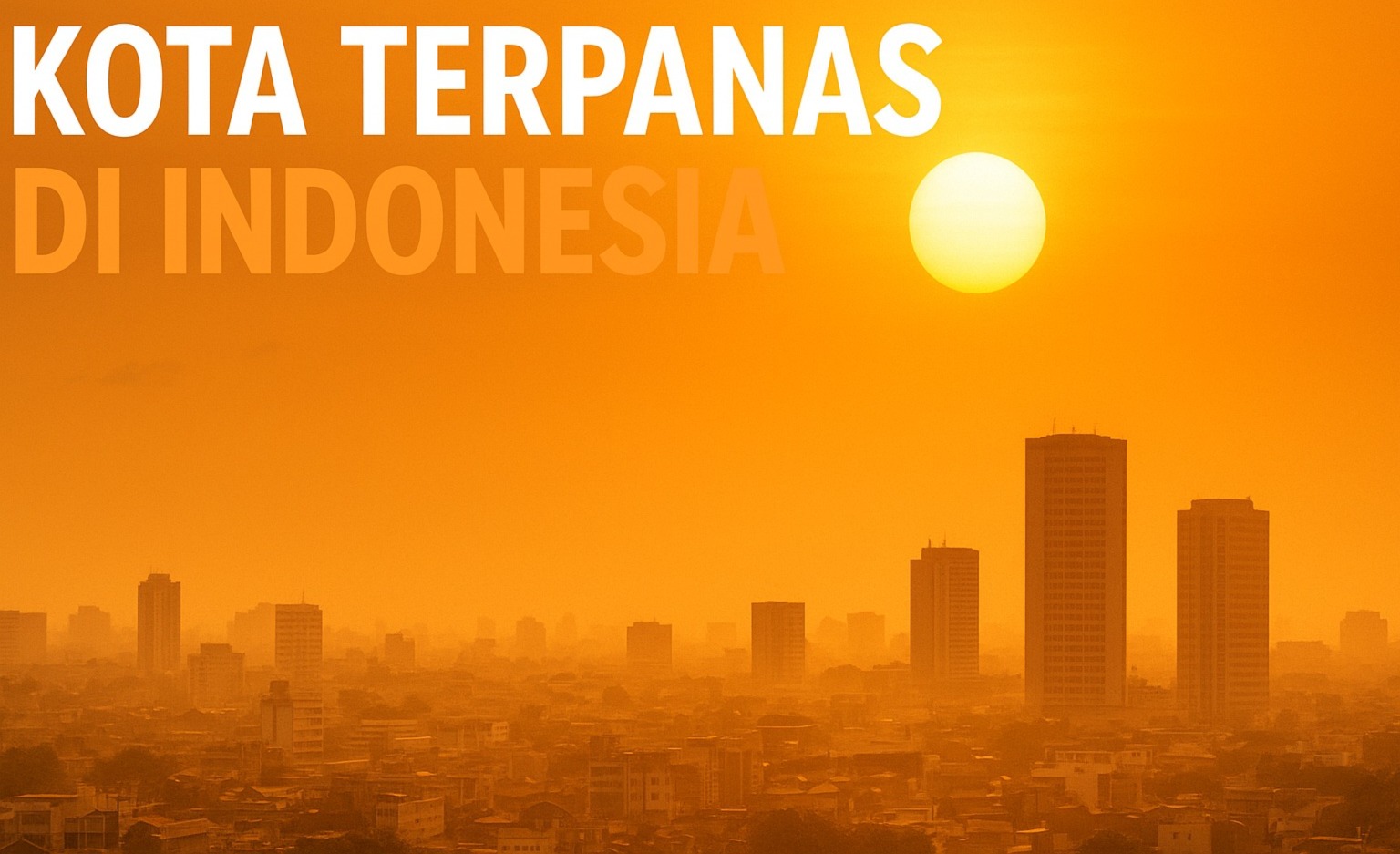 Bikin Keringetan Seharian! Ini 5 Kota Terpanas di Indonesia yang ...
