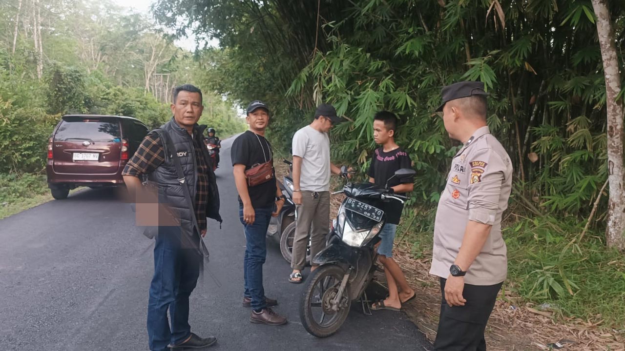Aksi Balap Liar di Jalan Lanang Kuaso Payaraman Ogan Ilir Dibubarkan ...