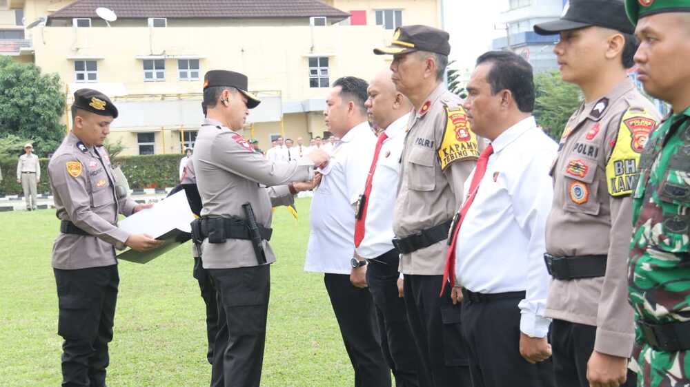 Wakapolda Sumsel Pimpin Apel dan Berikan Pin Emas Kapolri, Berapa Jumlahnya