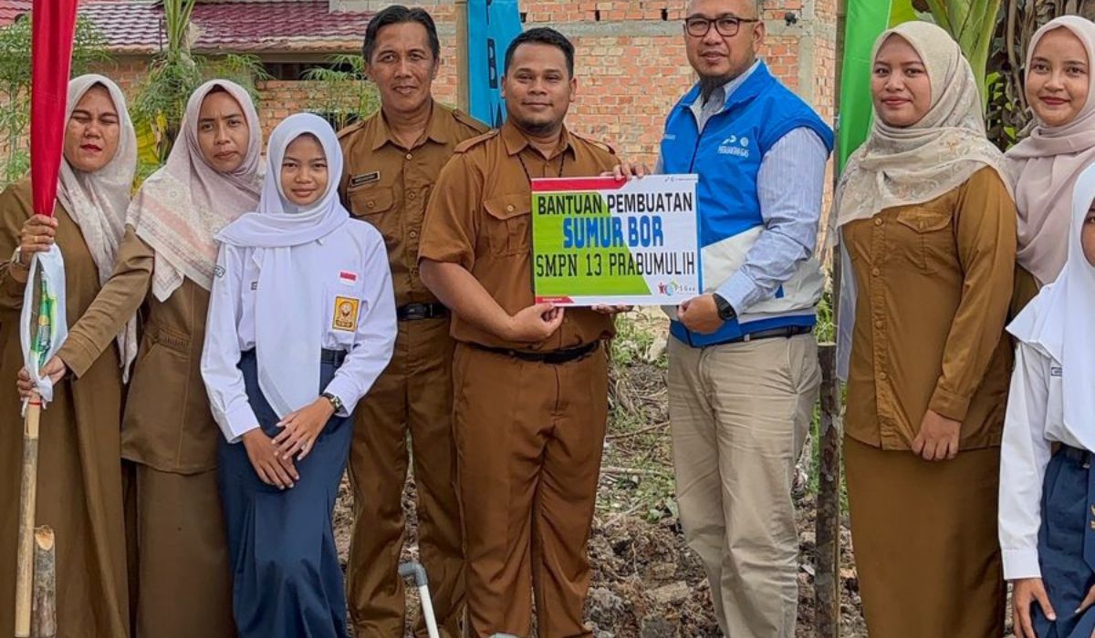 Wujud Peduli Pendidikan, PT Samtan Gas Bangun Sumur Bor di SMPN 13 ...