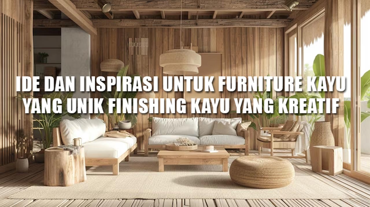 Ide dan Inspirasi untuk Furniture Kayu yang Unik, Finishing Kayu yang ...