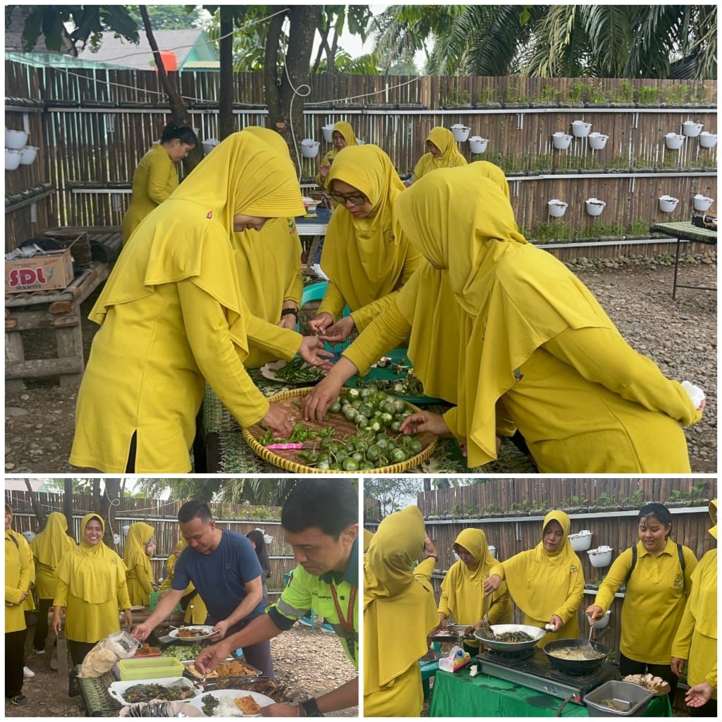 Persit KCK Manfaatkan Bahan Baku Sayuran Kebun Kodim 0405 Lahat, Darli ...