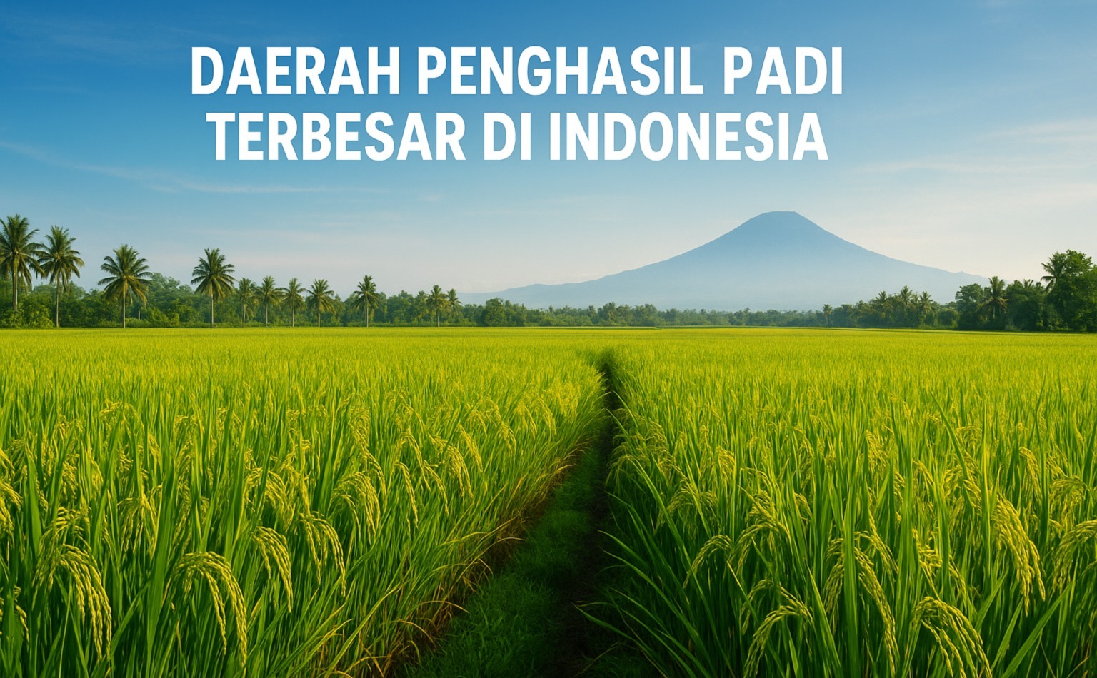 6 Daerah Penghasil Padi Terbesar di Indonesia, Jadi Penopang Utama ...