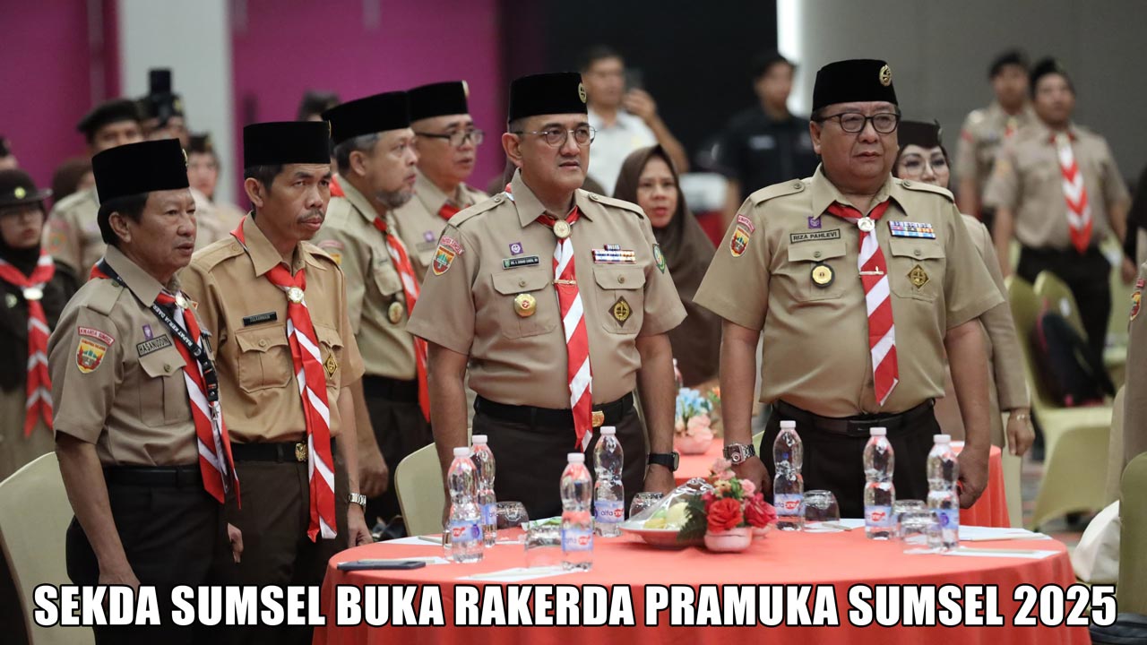 Buka Rakerda Pramuka Sumsel 2025, Sekda Edward Candra Mendapat Sambutan ...