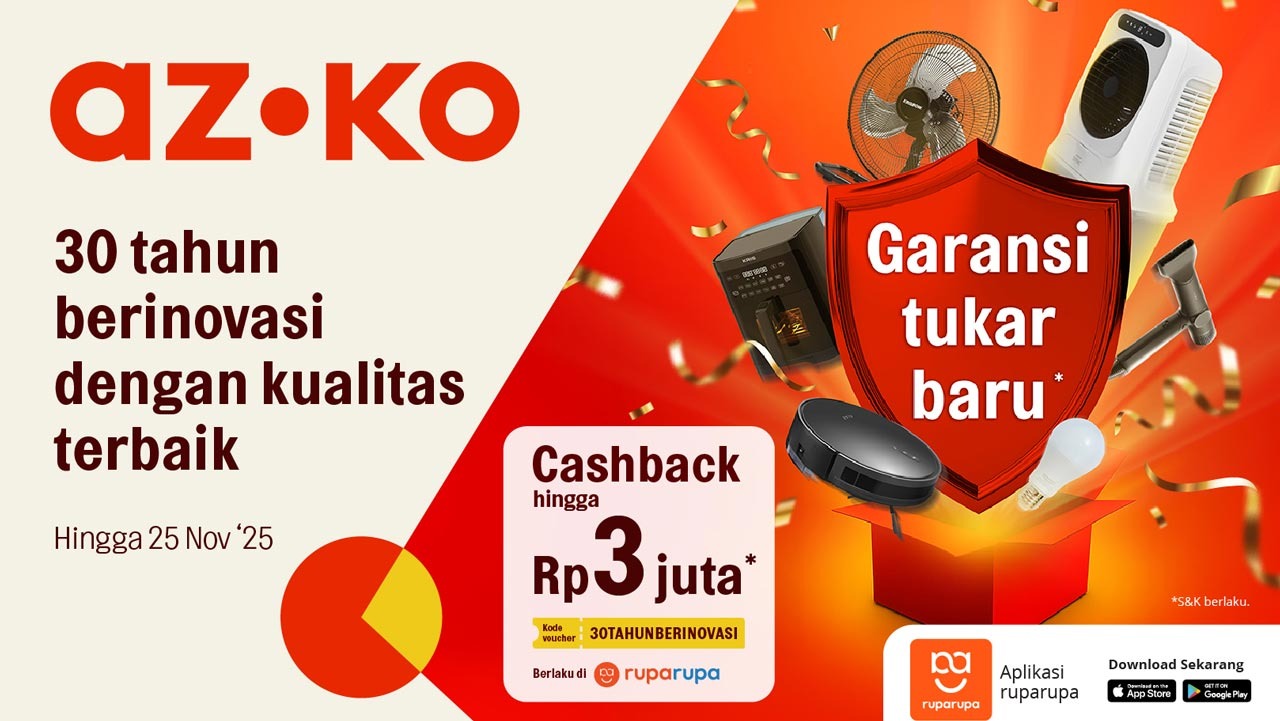 30 Tahun Bersama Indonesia, AZKO Hadirkan Kejutan Spesial: Diskon ...