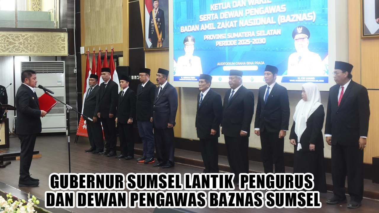 Kepada BAZNAS Sumsel Masa Bakti 2025-2030, Gubernur Herman Deru Minta ...